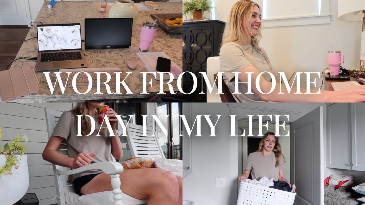 WORK FROM HOME VLOG: Productive Friday in corporate, WFH set up, and realistic work day - YouTube