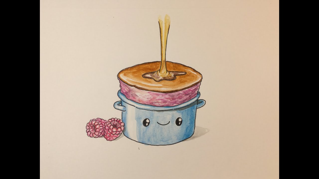 How To Draw Kawaii (かわいい | 可愛い) Raspberry Souffle | (Step by Step Easy ...