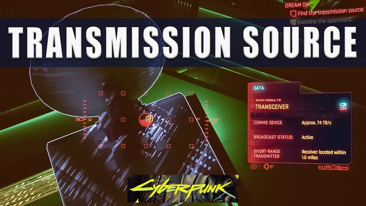 Cyberpunk 2077 Dream On Find the Transmission Source - YouTube