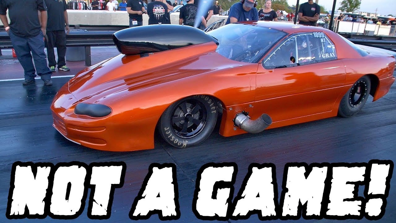 ENOUGH NITROUS AND SPEED FOR 2!! JR GRAY'S HEADSHOT CAMARO IS INSANE ...