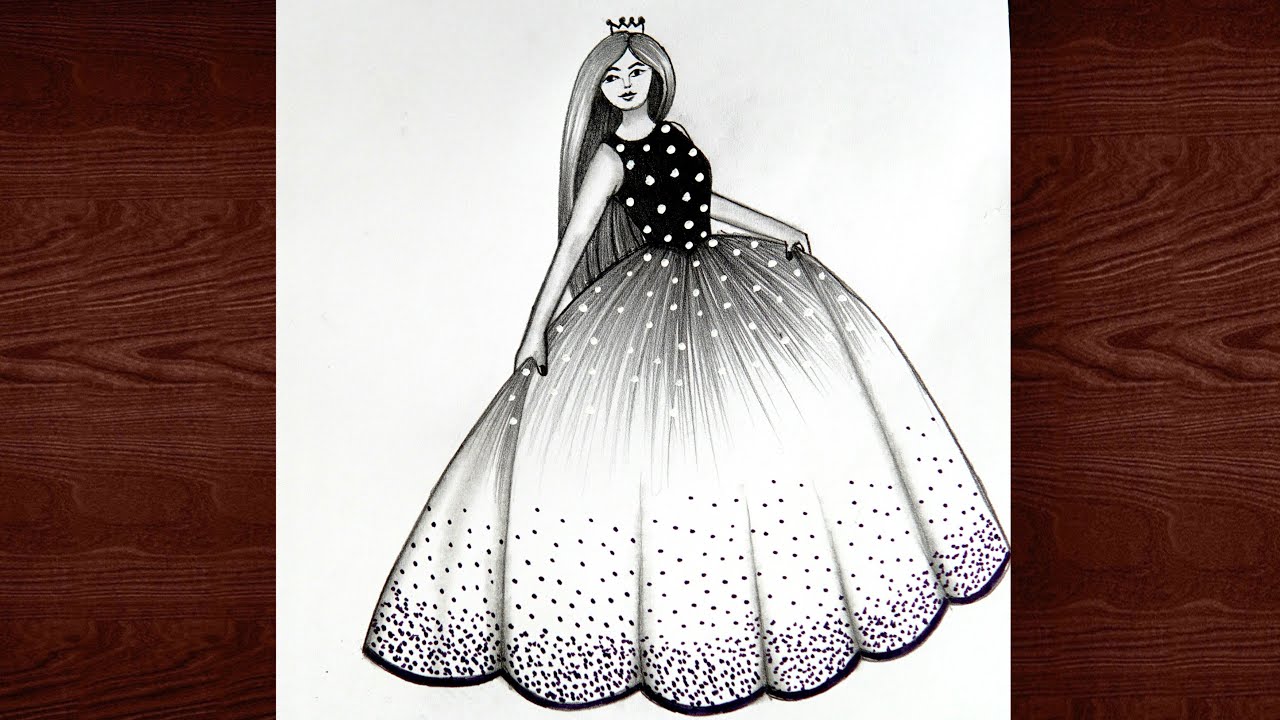 How to Draw a beautiful Barbie Doll for beginners easy | How to draw a ...