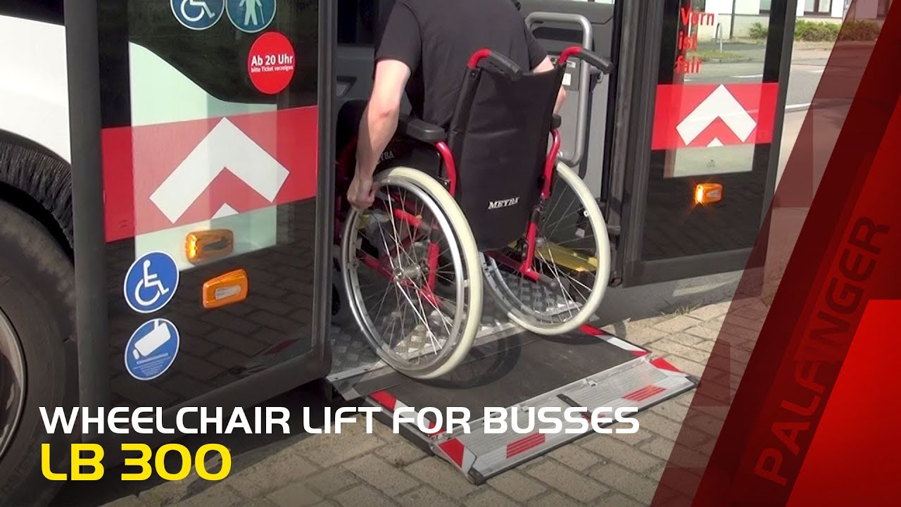 PALFINGER LB300 - Wheelchair lift for buses - YouTube