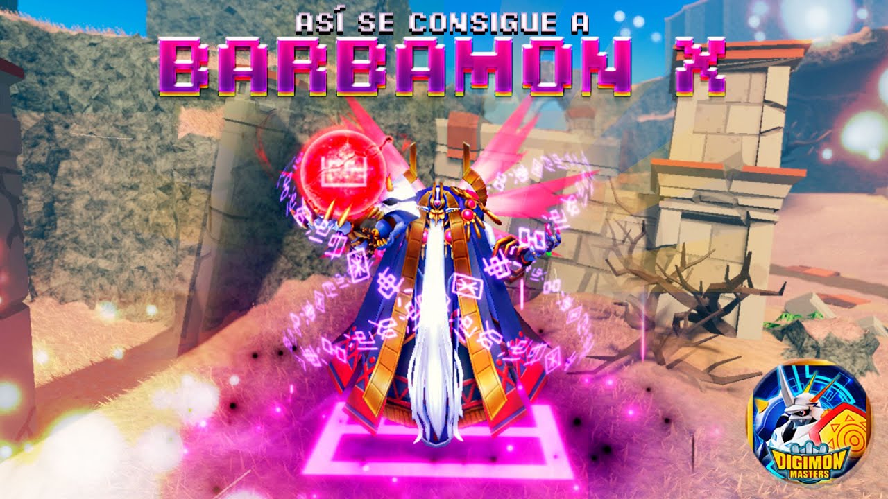 ASÍ se CONSIGUE a BARBAMON X en DIGIMON ROBLOX - YouTube