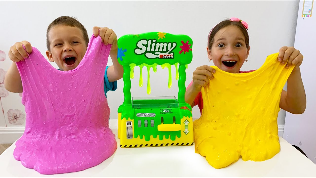 Sofia and Max make a Giant slime - YouTube