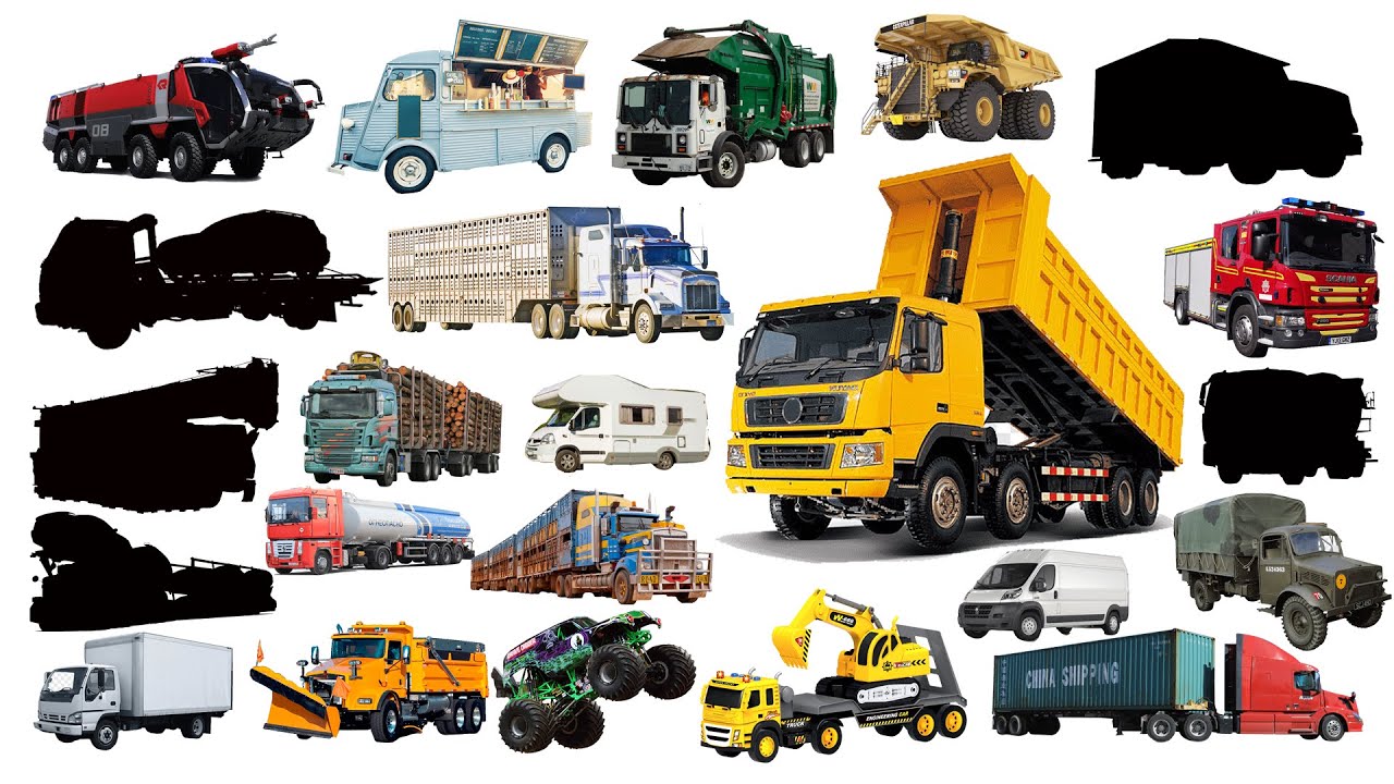 TRUCKS NAME Collection | Tổng Hợp XE TẢI - Dump truck, Garbage truck ...