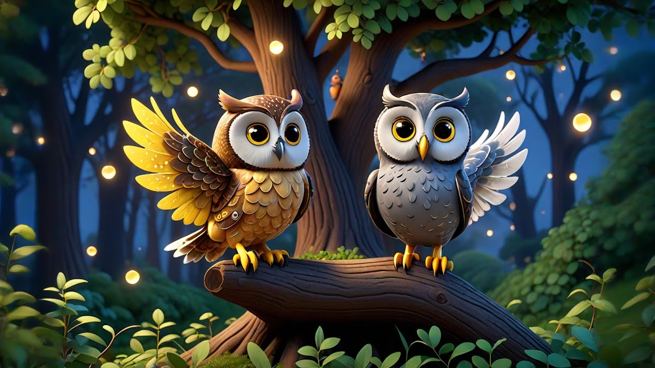 Three Happy Owls Say A to Z | ABC Song for Kids | Owl Alphabet Nursery ...