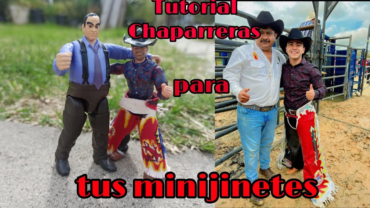 tutorial paso a paso como hacer chaparreras para tus mini jinetes - YouTube