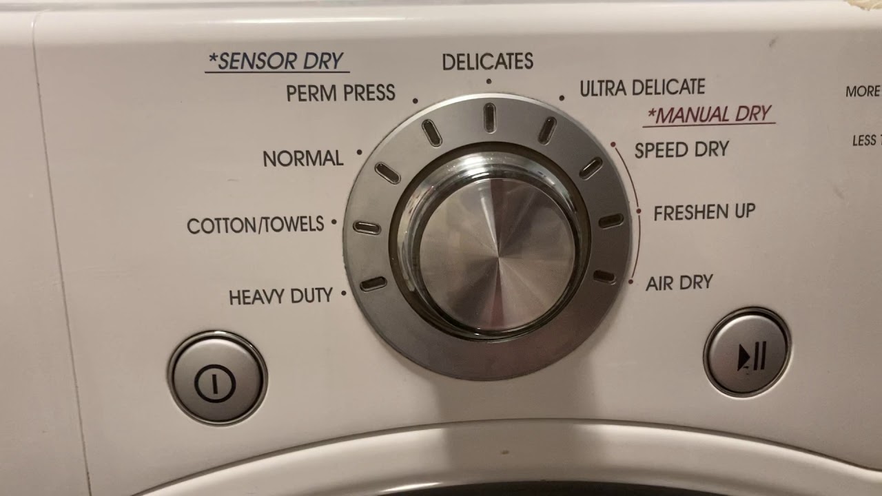 2007 LG DLE5977W Dryer Startup - YouTube