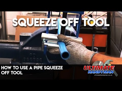 Pipe squeeze off tool