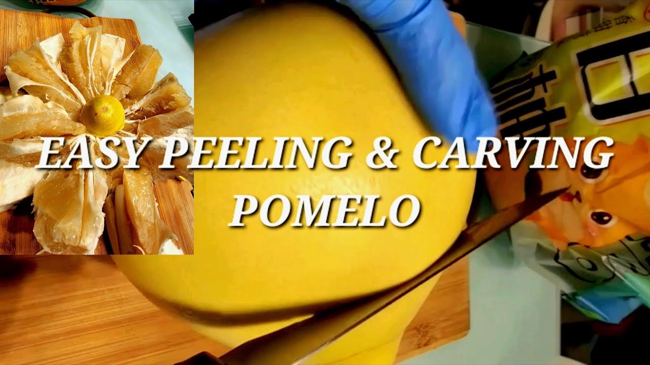 ASMR EASY PEELING & CARVING POMELO #live #shortsfeeds #satisfying - YouTube