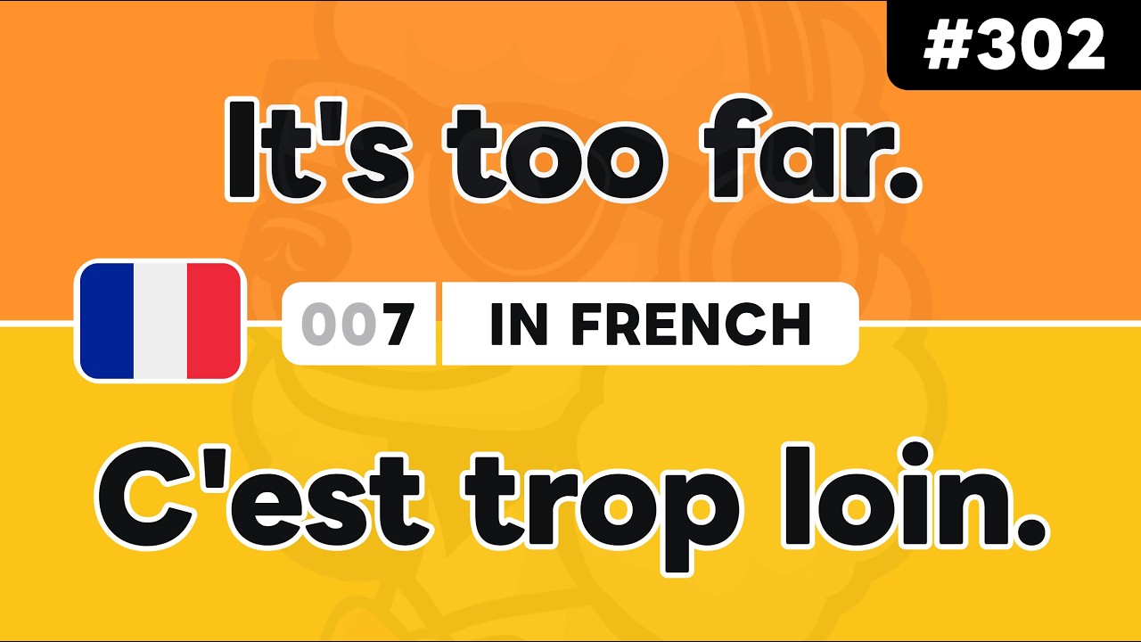 🇫🇷 "It's too ~" Daily French for Beginners: Pick Up One Phrase Each Day ...
