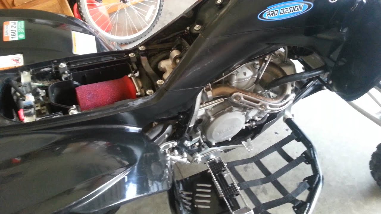 Yfz 450 pro flow air intake - YouTube