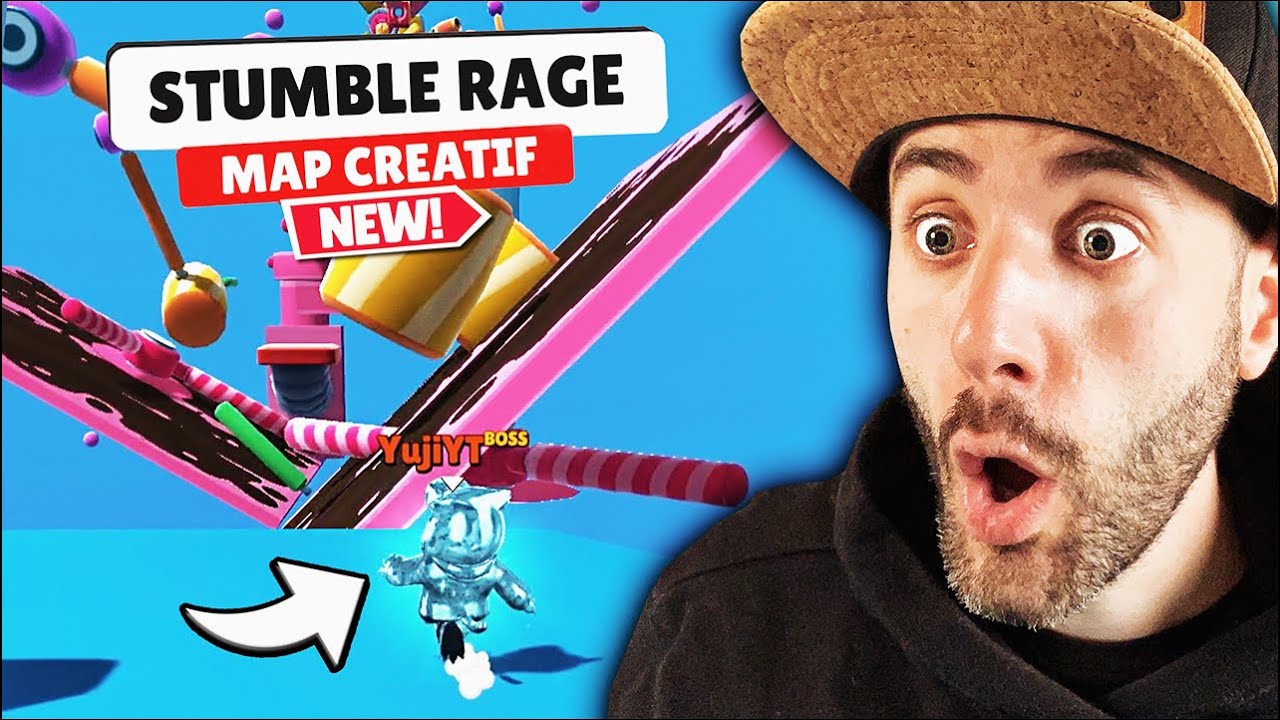 NOUVELLE MAP de LA RAGE sur STUMBLE GUYS ! (Impossible) - YouTube
