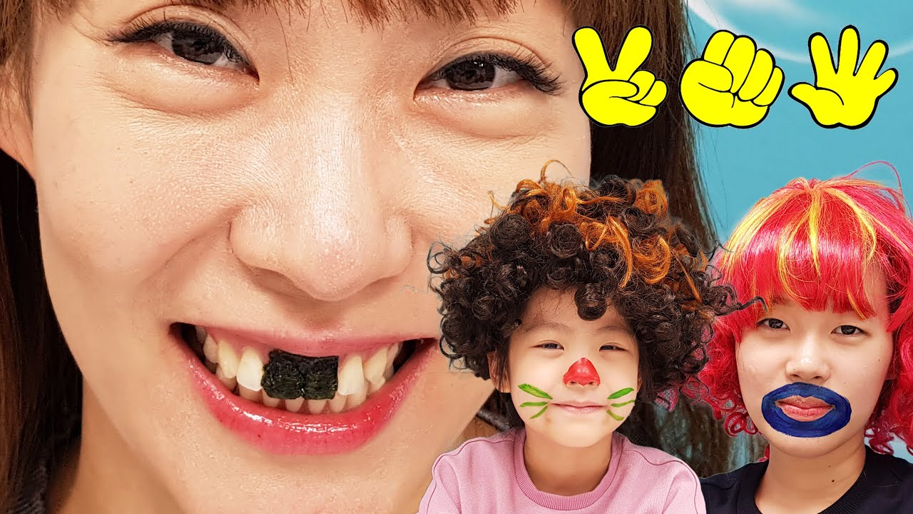 웃음 참기 첼린지 서은이의 가위바위보 지는 사람 웃긴 분장하기 Resist Laughing Challenge Makeup ...