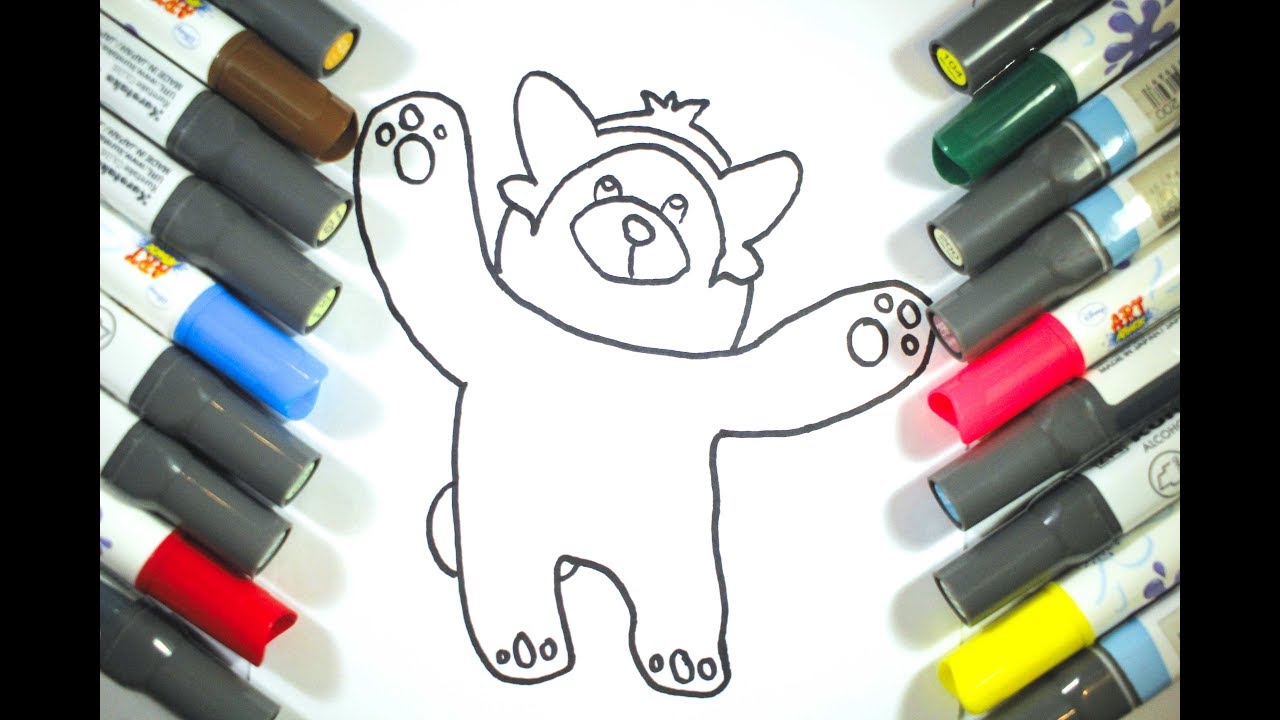 How To Draw And Color I Learn Coloring and Drawing I Pokemon Bewear ...