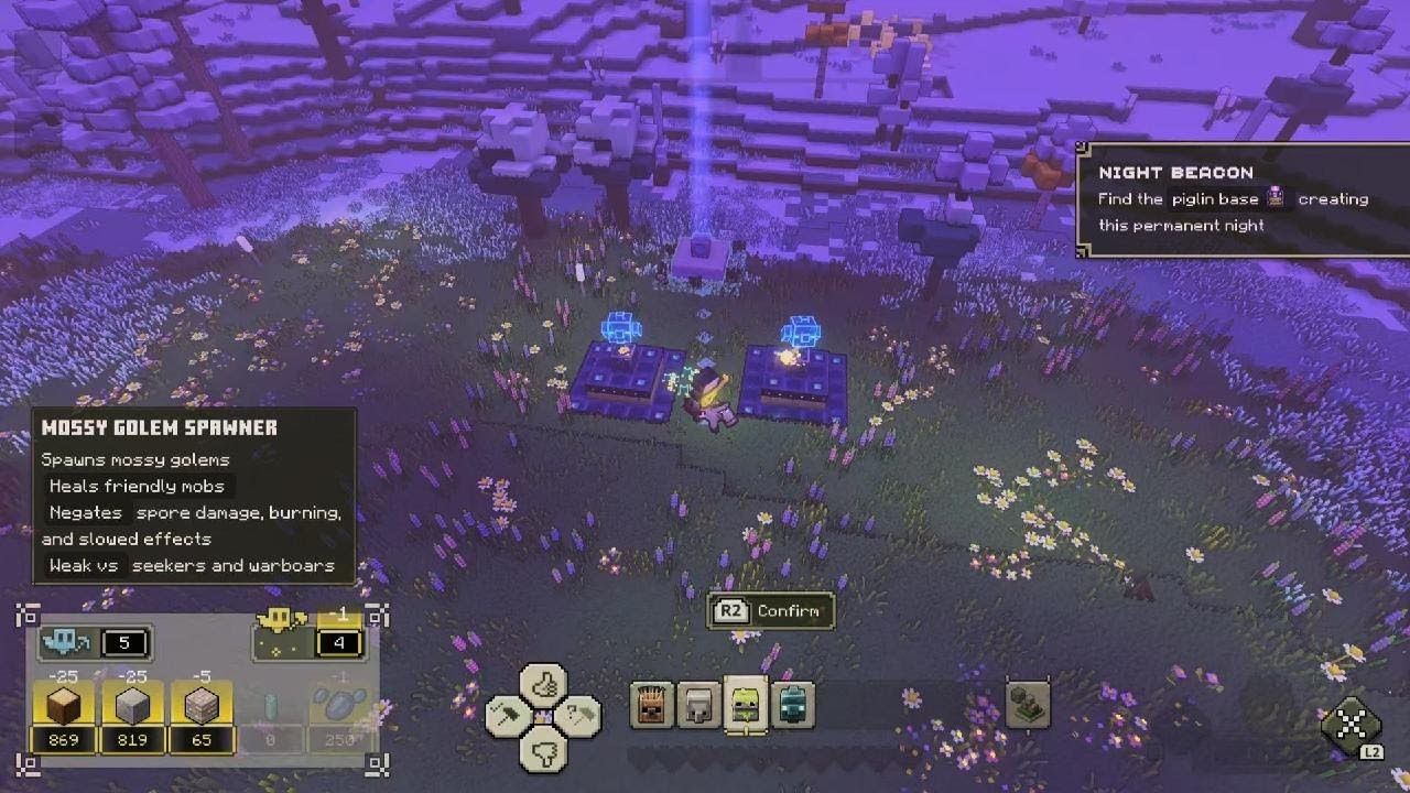 Minecraft Legends defeated my first neon base - YouTube