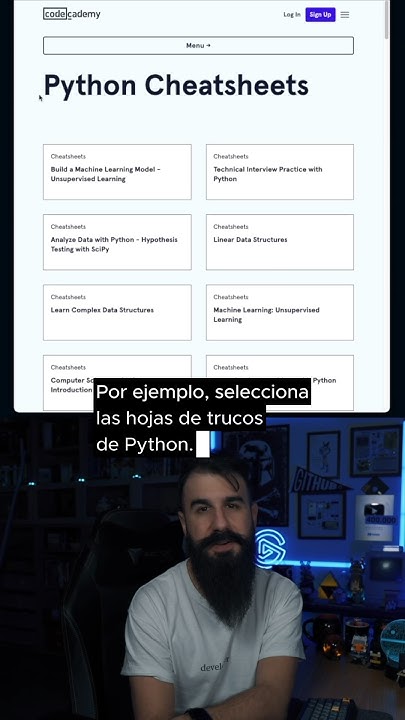 Hojas de trucos para programación - YouTube
