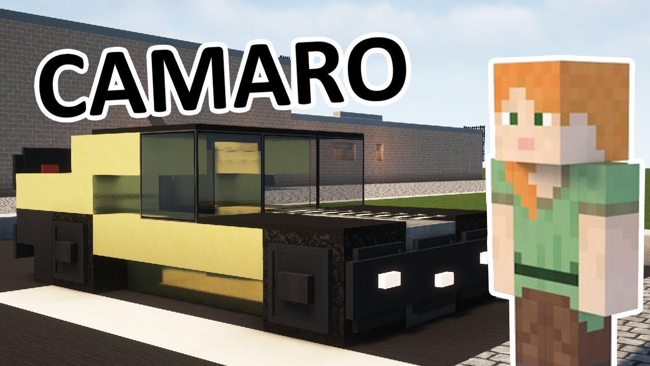 Minecraft | How to build a camaro | vehicle tutorials - YouTube