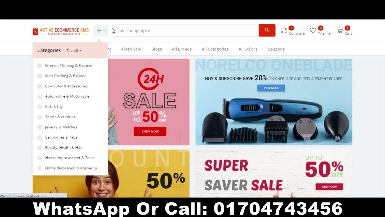 Ecommerce Website Single Vendor Php Laravel Bangla Youtube
