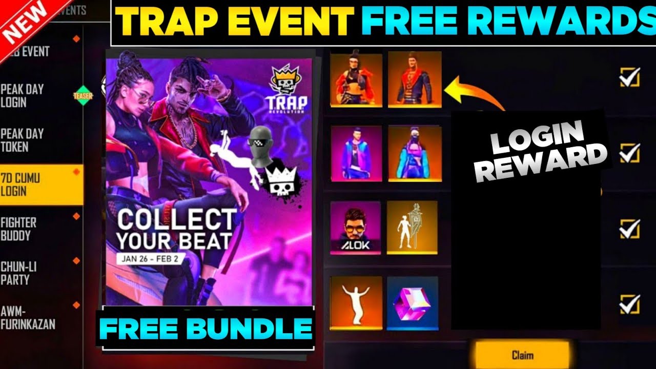 Free Fire Trap Event In Tamil|Free Fire Trap Bundle Return|FF New Event ...
