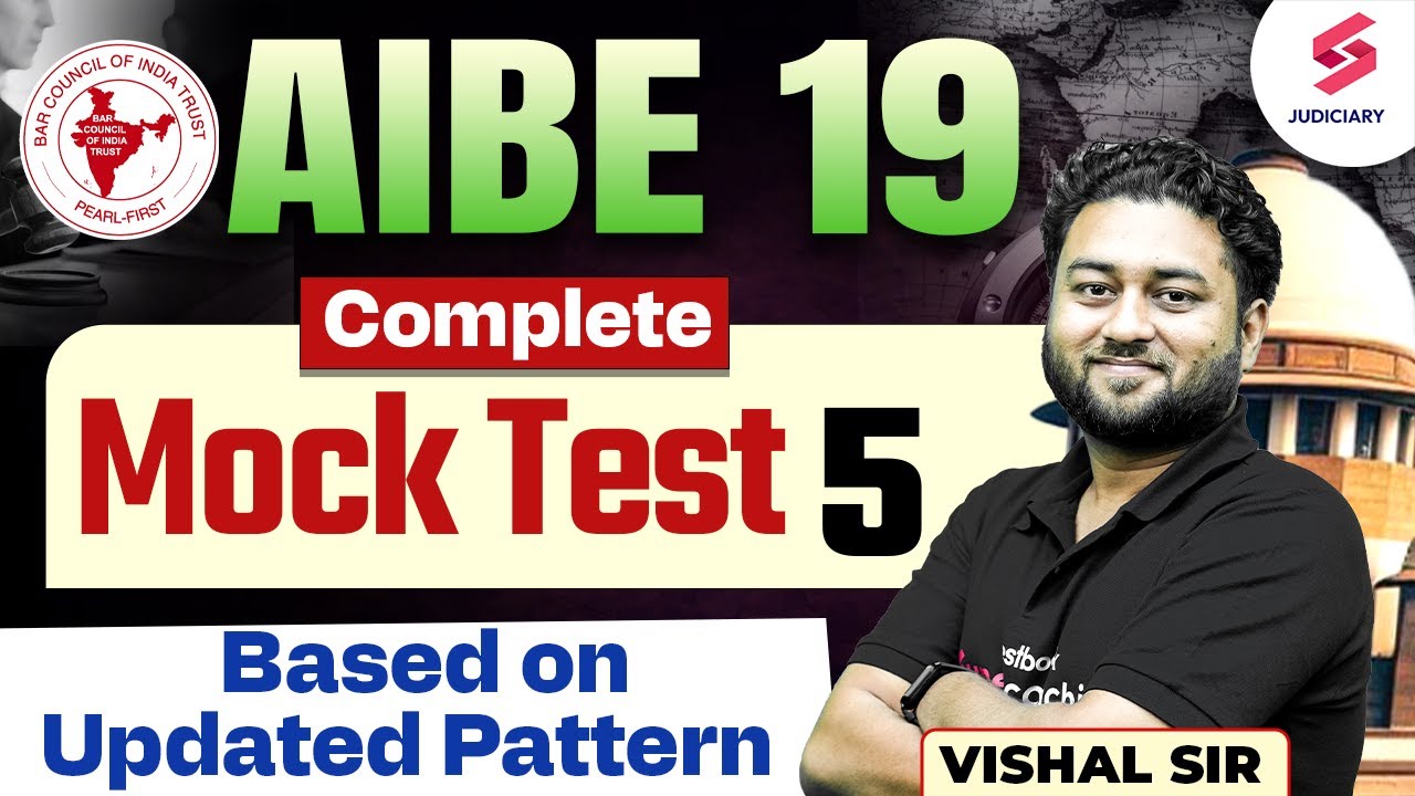 AIBE Exam Preparation 2024 | AIBE 19 Mock Test | AIBE 19 Open Book Mock ...