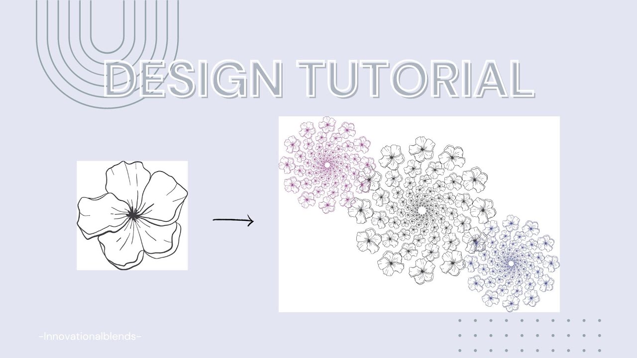 Textile design tutorial l Easy Illustrator trick - YouTube