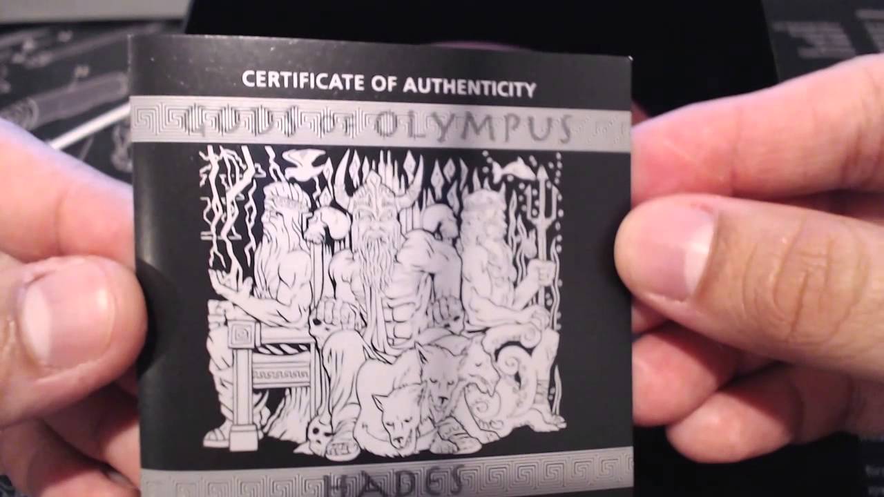 GODS of OLYMPUS HADES 2oz SILVER COIN - YouTube