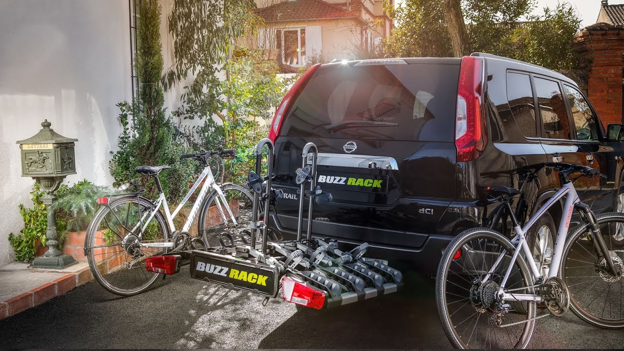 Buzz Rack Eazzy 4 Porte-vélo attelage - ASSEMBLAGE - pliable - 4 vélos - YouTube