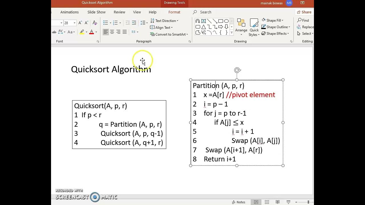CS302M5: Sorting Algorithms: Quicksort Algorithm - YouTube