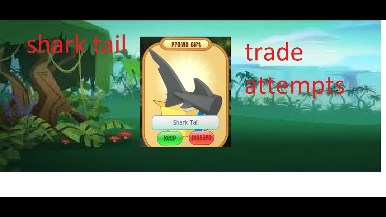animal jam | shark tail trade attempts - YouTube