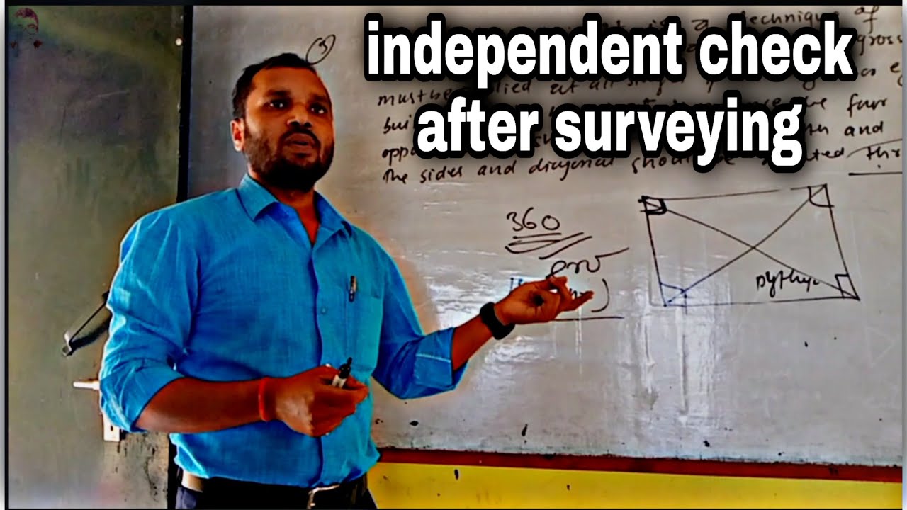 Independent check | independent check after surveying with Manoj sir ...