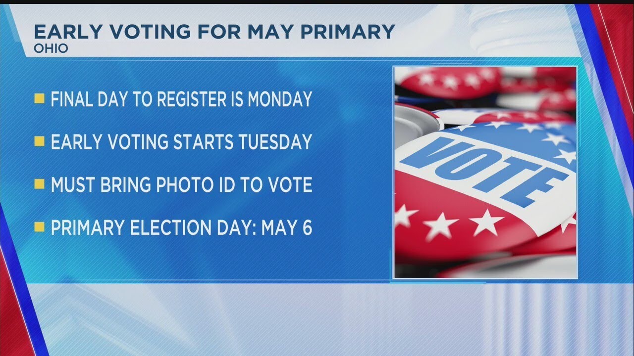 Voting guide to early in-person voting for May primaries - YouTube
