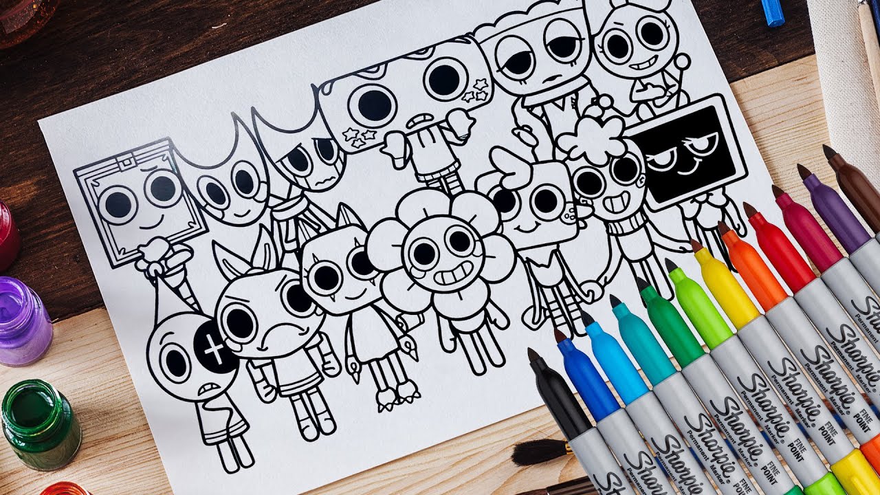 Dandy's World Characters Coloring Page 🎨 │How To Color 🌈🖍️ │Color ...