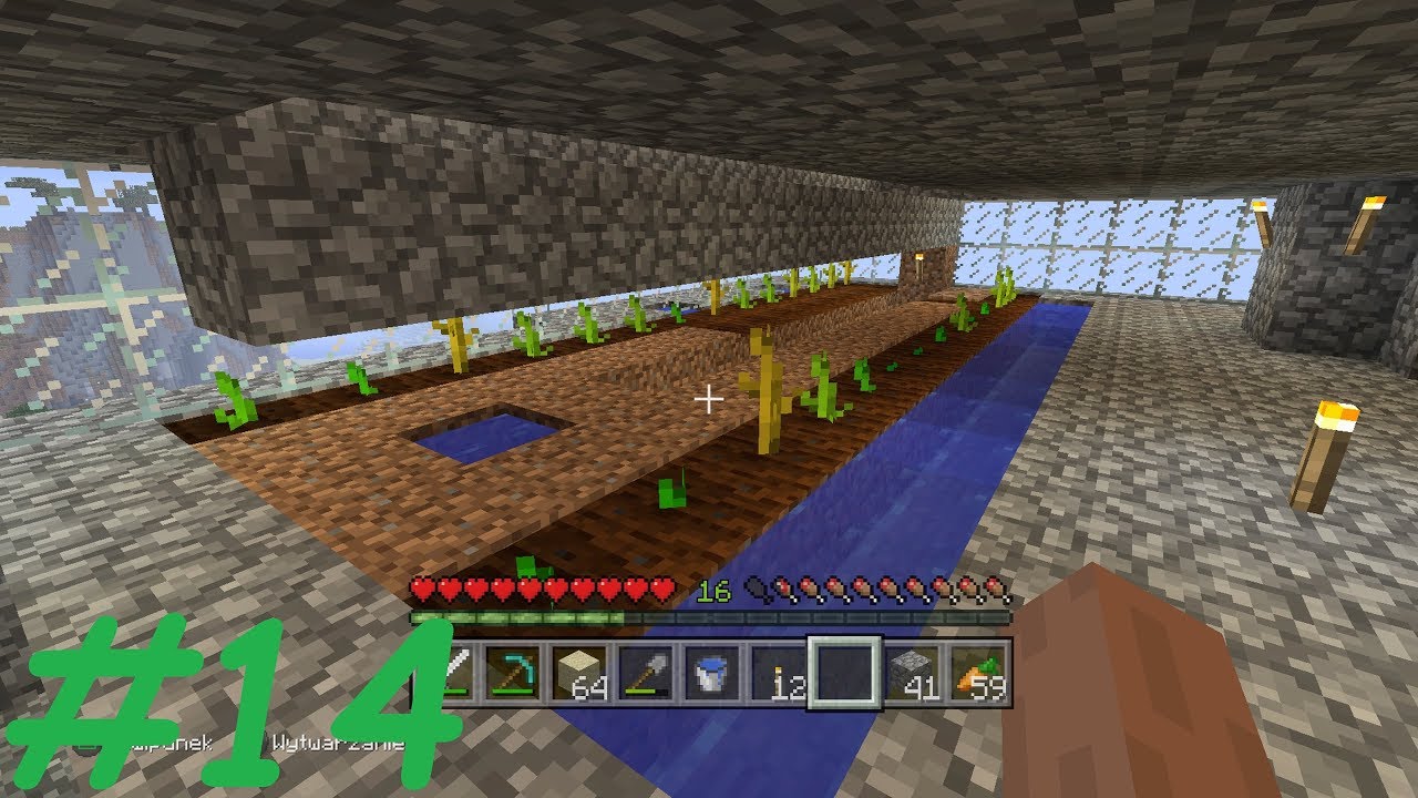 Minecraft PS4 Przetrwanie #14 - Automatyczna farma dyni i arbuza - YouTube