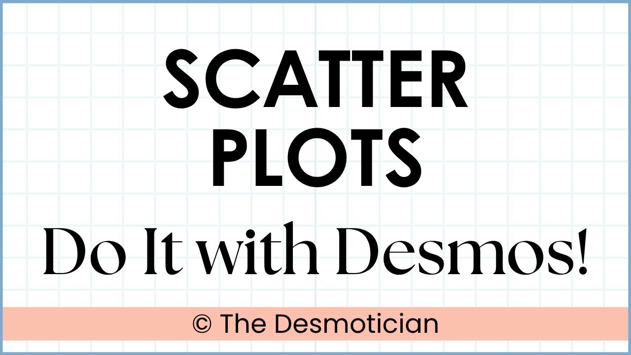 Creating Scatter Plots using the Desmos Graphing Calculator - YouTube