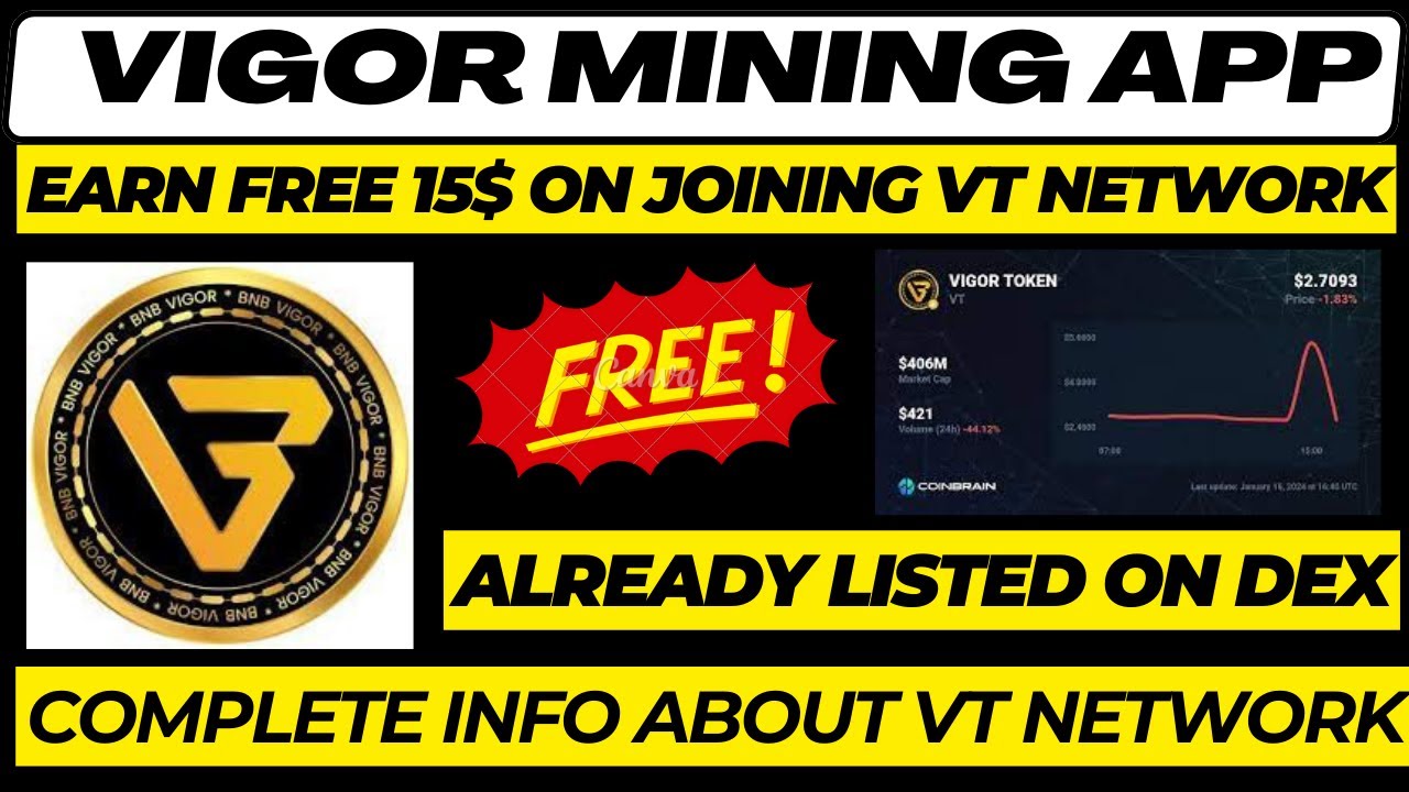 VT Network Mining App | Earn Free Vigor Token | New Free Mining App ...