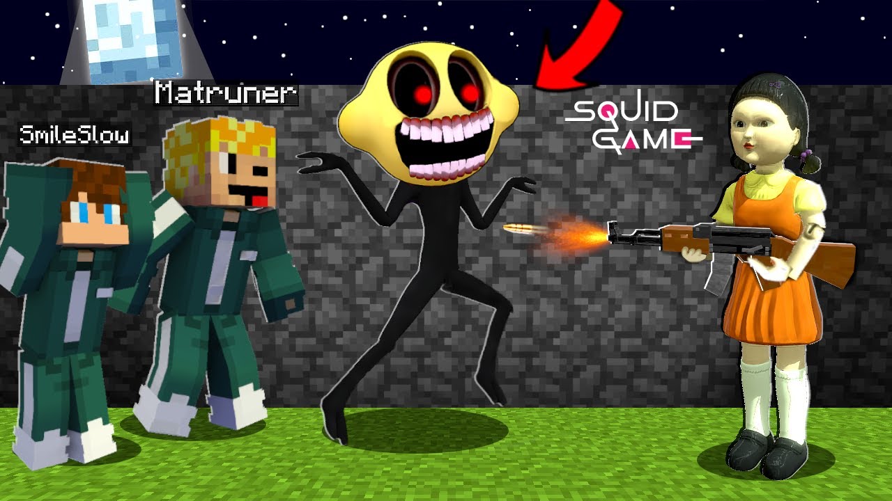 LALKA ZROBIŁA TO GDY LEMON DEMON PORUSZYŁ SIĘ w SQUID GAME w MINECRAFT ...