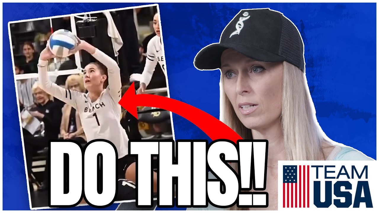 Professional Volleyball Coach Teaches the Importance of Chest Control ...