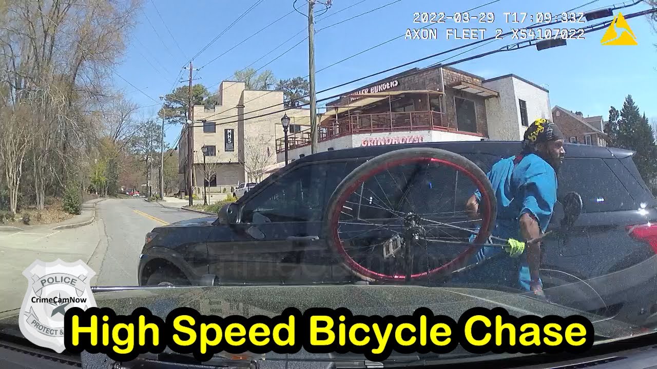 Police High Speed Bicycle Chase - YouTube