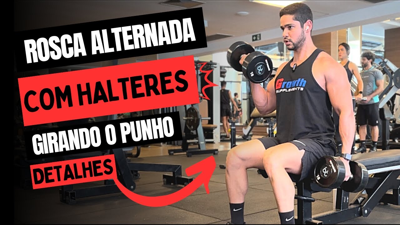 Rosca Alternada Com Halteres Treino De Superior Puxada Articulada