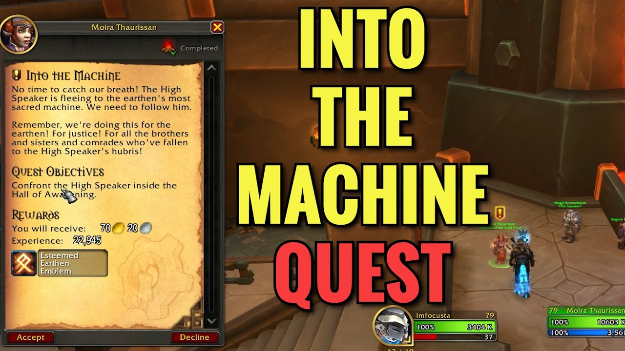 Into The Machine Quest (WoW TWW) - YouTube