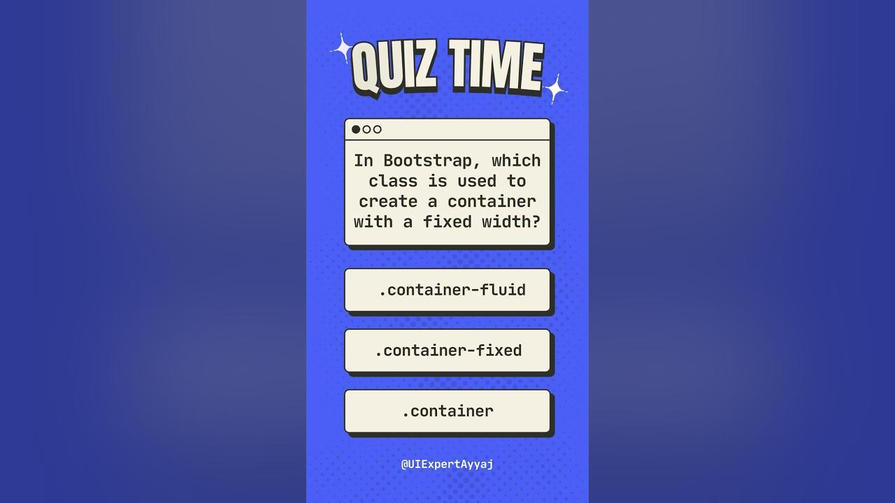Quiz 3 For Focusing On Bootstrap Html And Css Quiztime Jquery Js