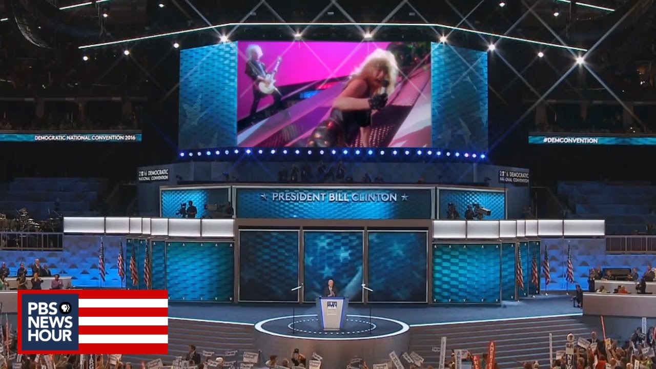 Bill Clinton's 2016 DNC Entrance - YouTube