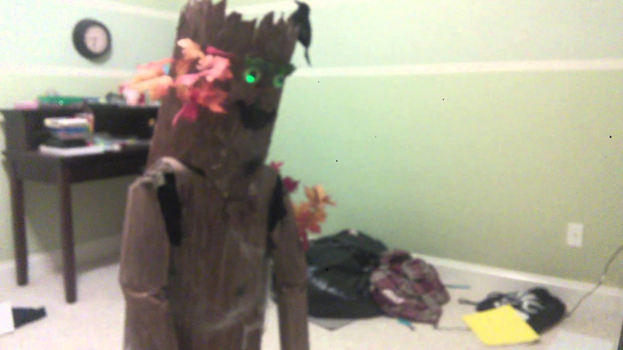 Epic homemade tree costume - YouTube