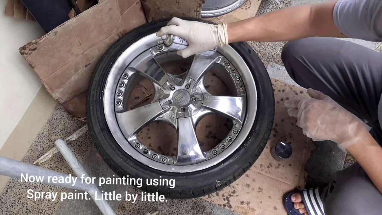 Painting mag wheels in 2mins awesome! - YouTube