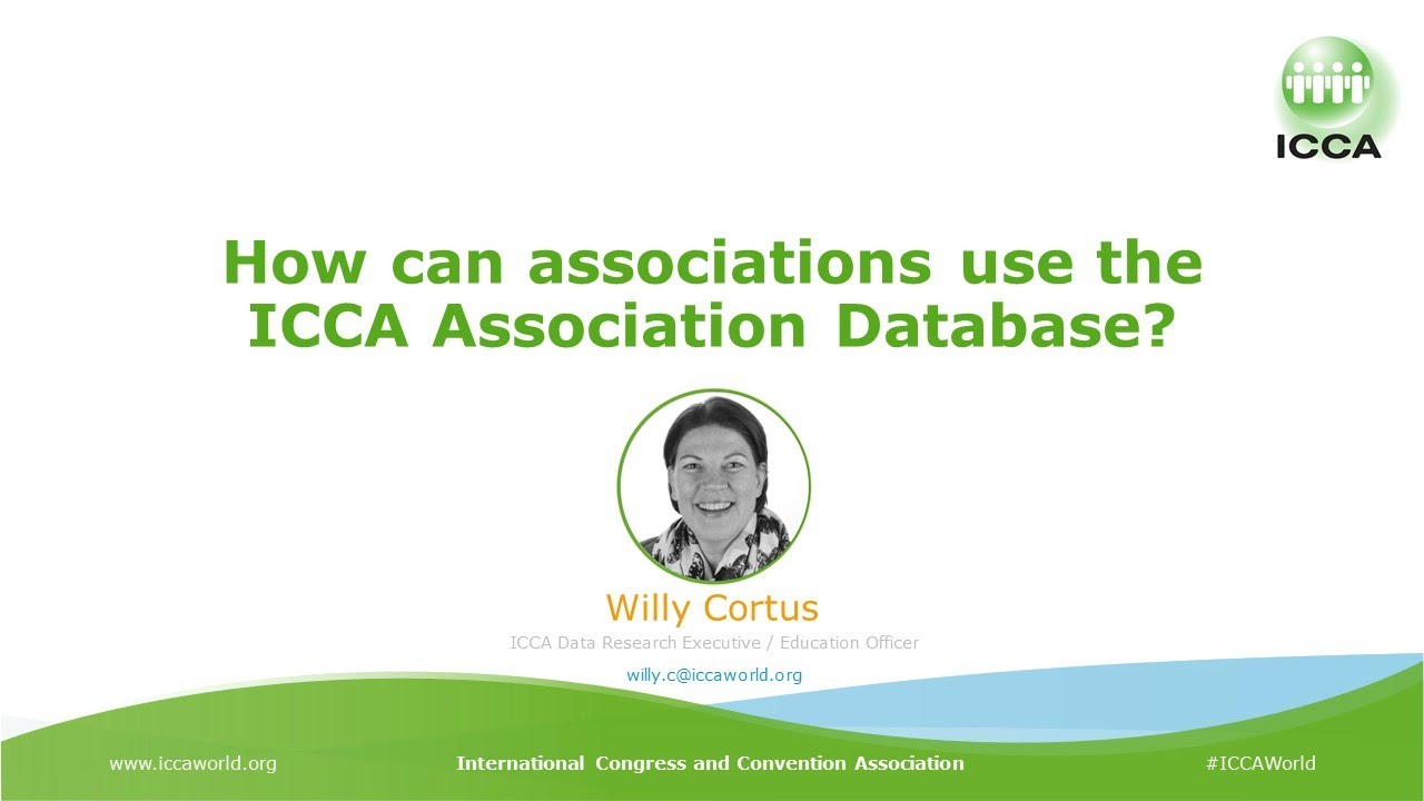 How can associations use the ICCA Association Database? - YouTube