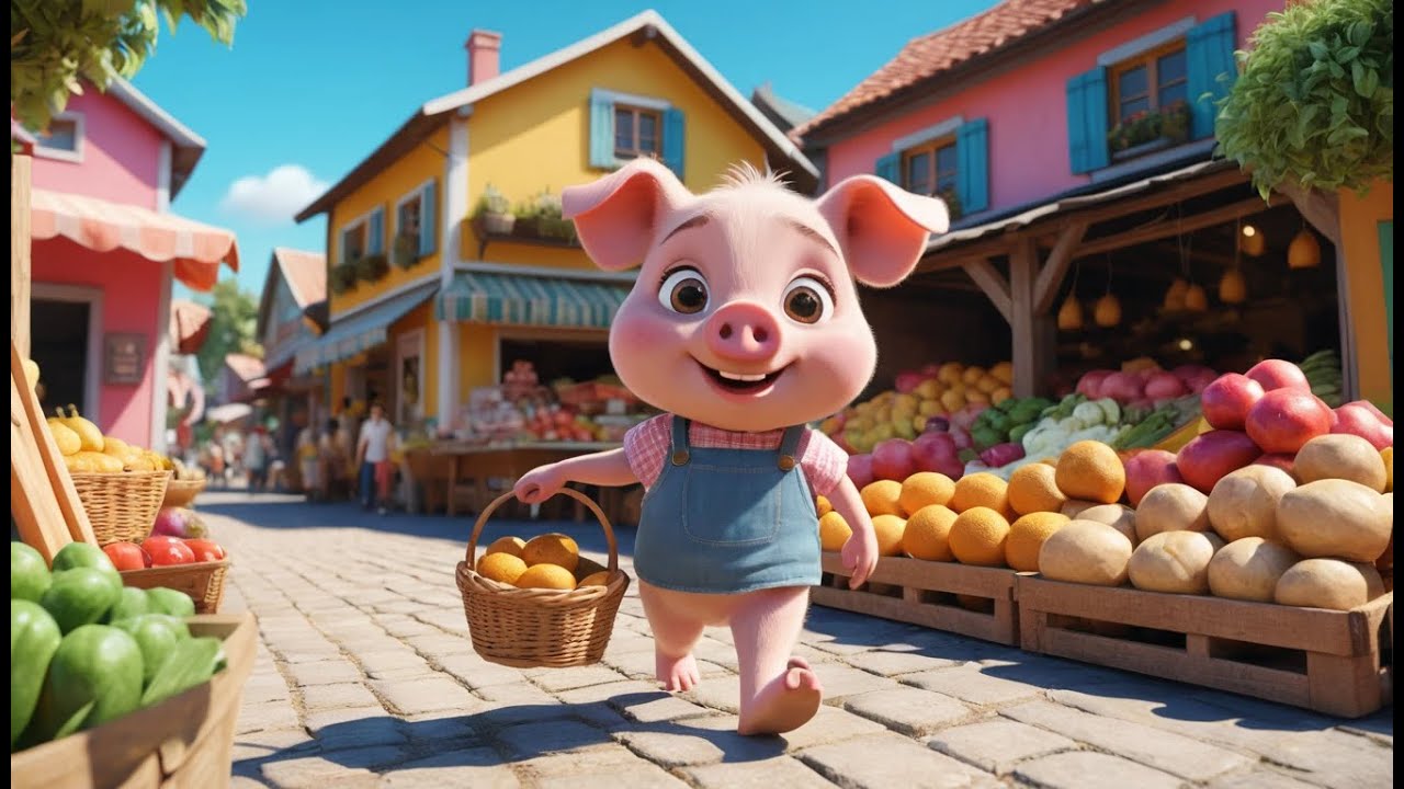 To Market, To Market Rhyme Song | Popular Nursery Rhyme & Lyrics for ...