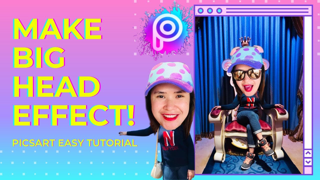HOW TO MAKE BIG HEAD EFFECT USING PICSART?!🤔 EASY TUTORIAL! - YouTube