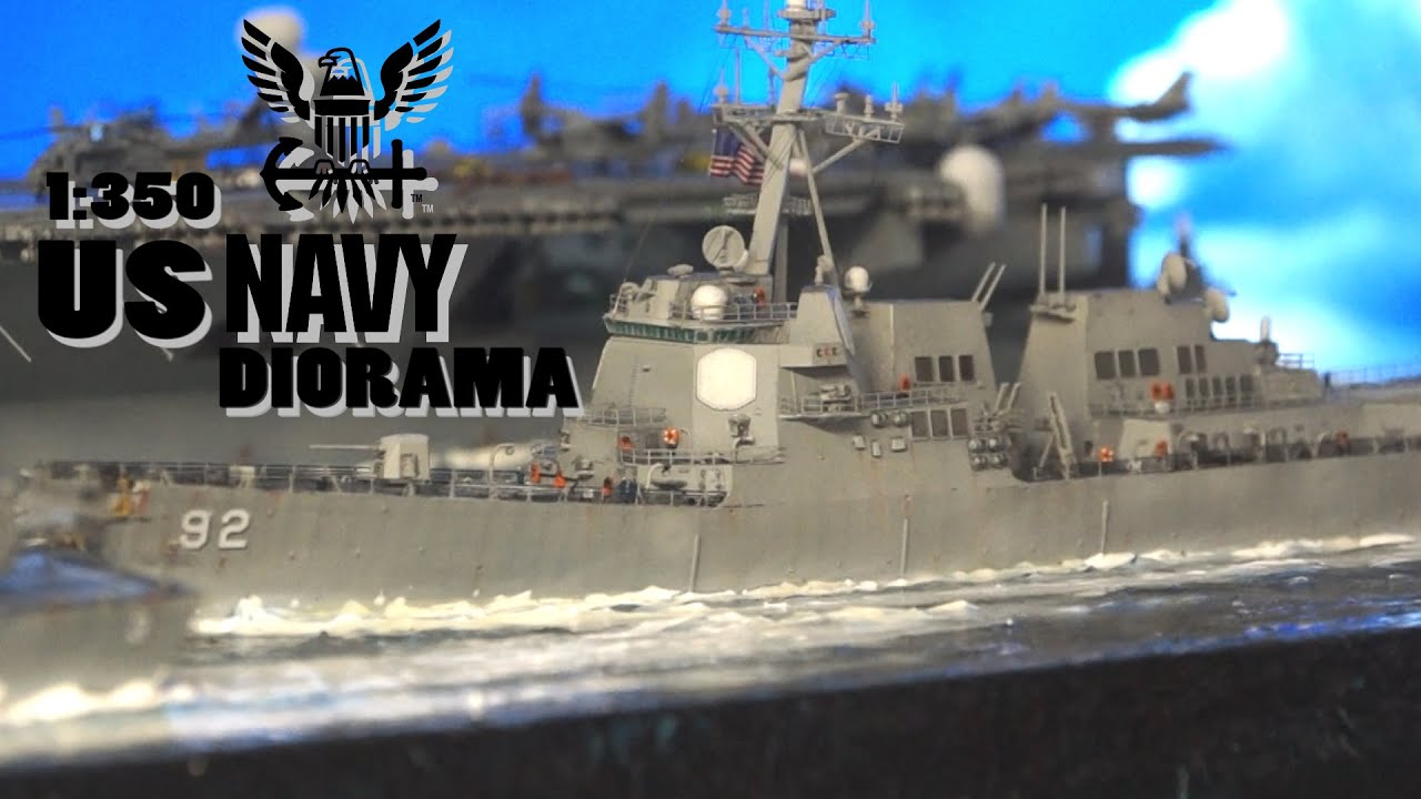 1:350 US Navy Diorama - YouTube