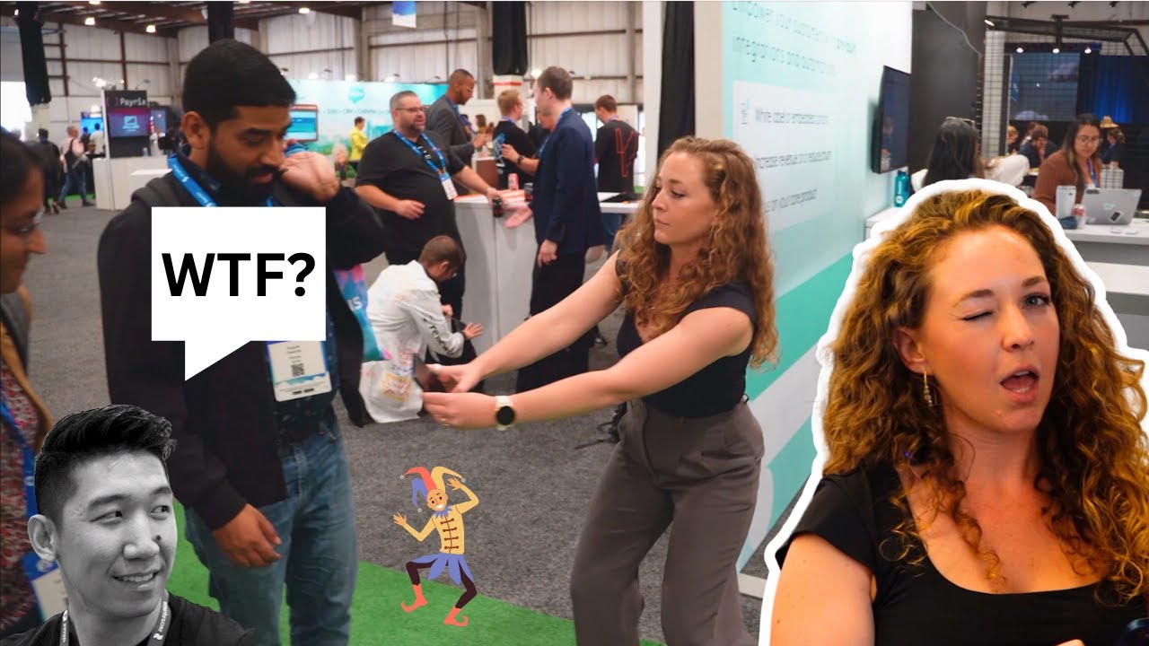 Pranks at a Trade Show - YouTube